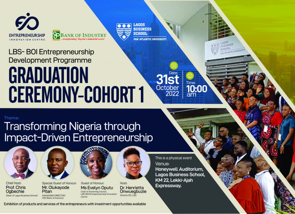 LBS-BOI Business Innovation Accelerator Graduation Ceremony Cohort 1 ...